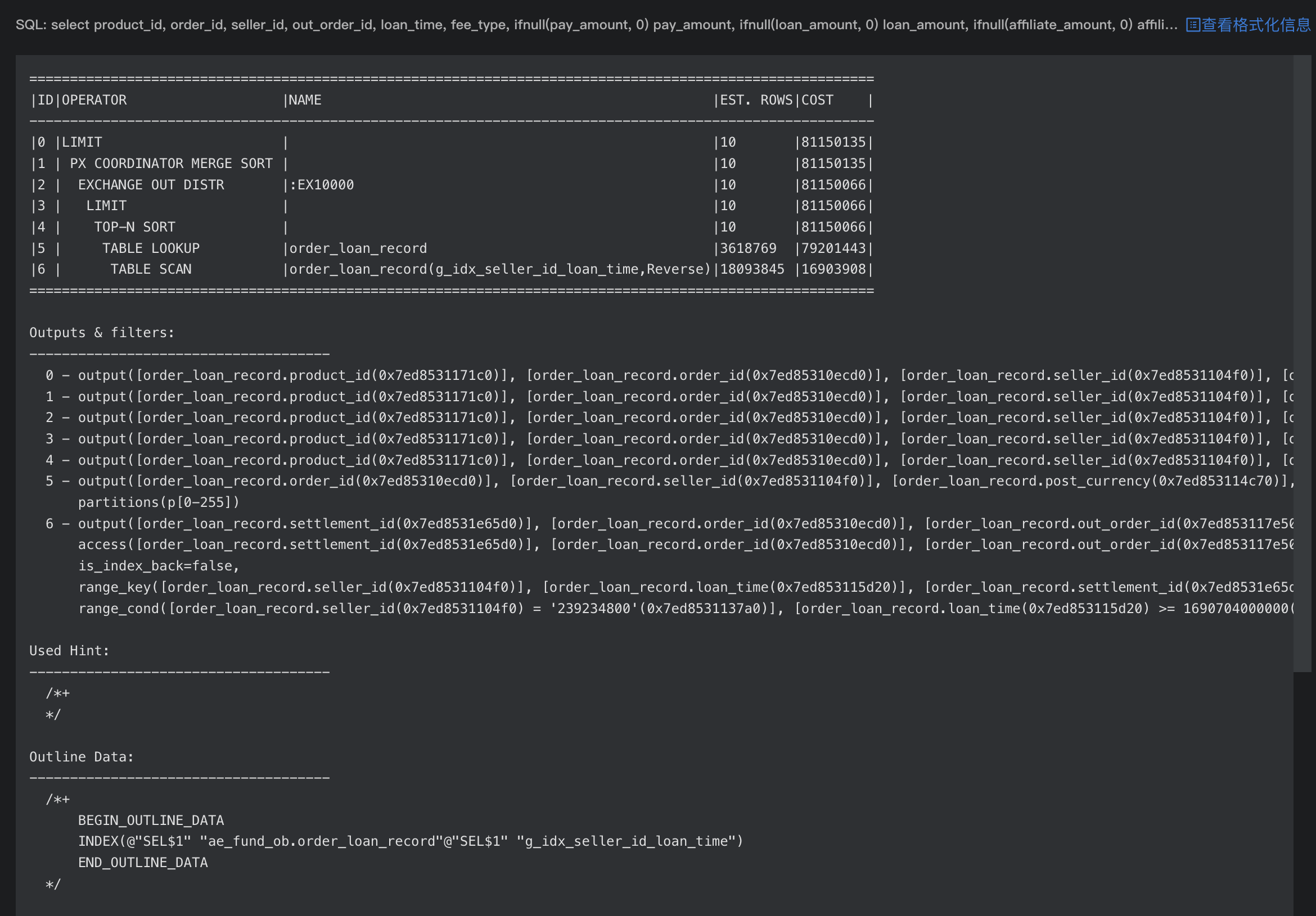 开启表并行后，limit 失效，没有选择最优索引-OceanBase数据库使用指南