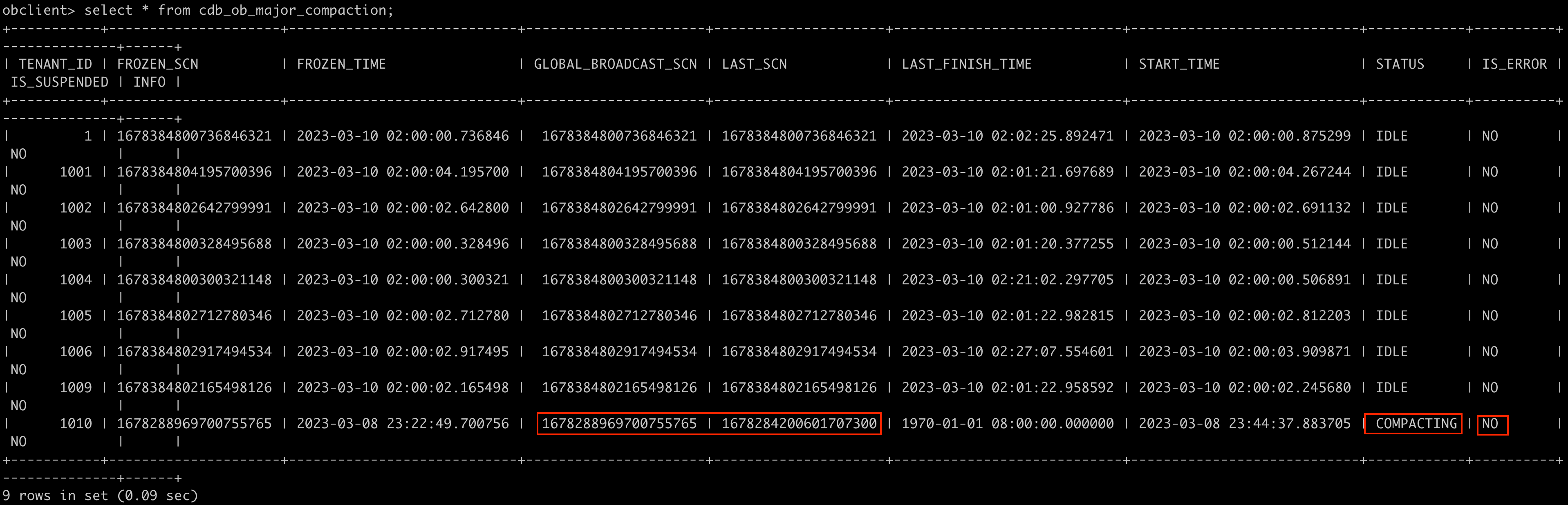 OceanBase 数据库 V4.x 版本 RS 端合并卡住排查手册-OceanBase数据库使用指南