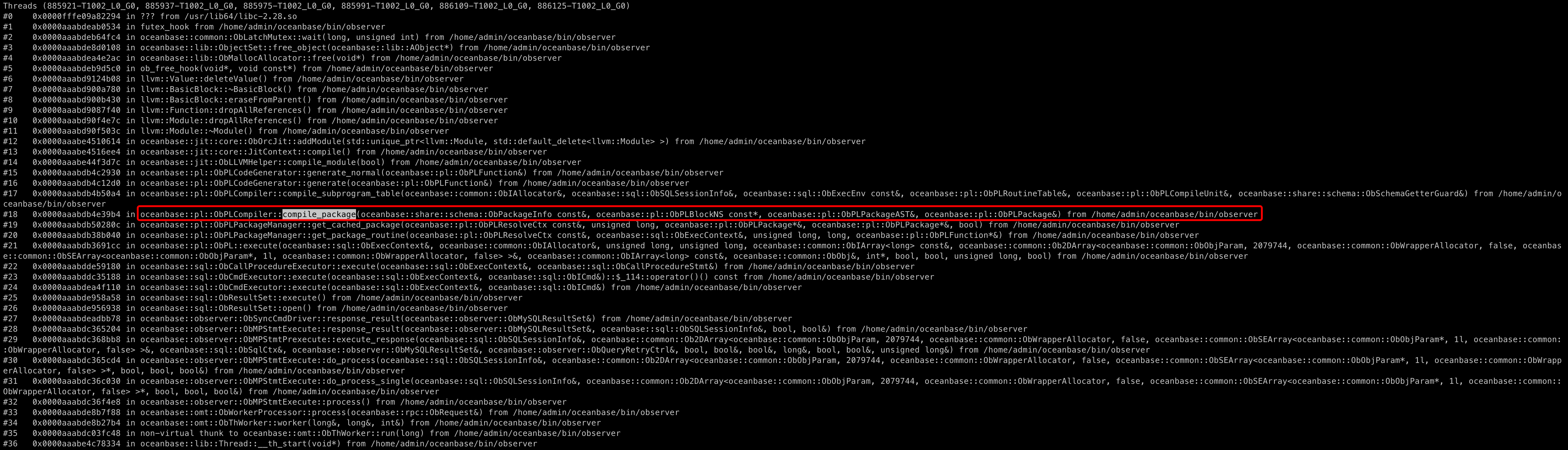 大量并发编译 PL 可能造成 CPU 飙高-OceanBase数据库使用指南