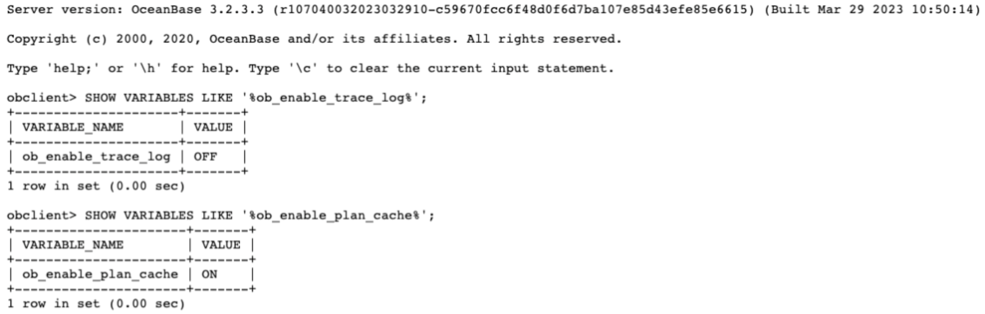 如何设置及查看 SQL 审计及执行计划-OceanBase数据库使用指南