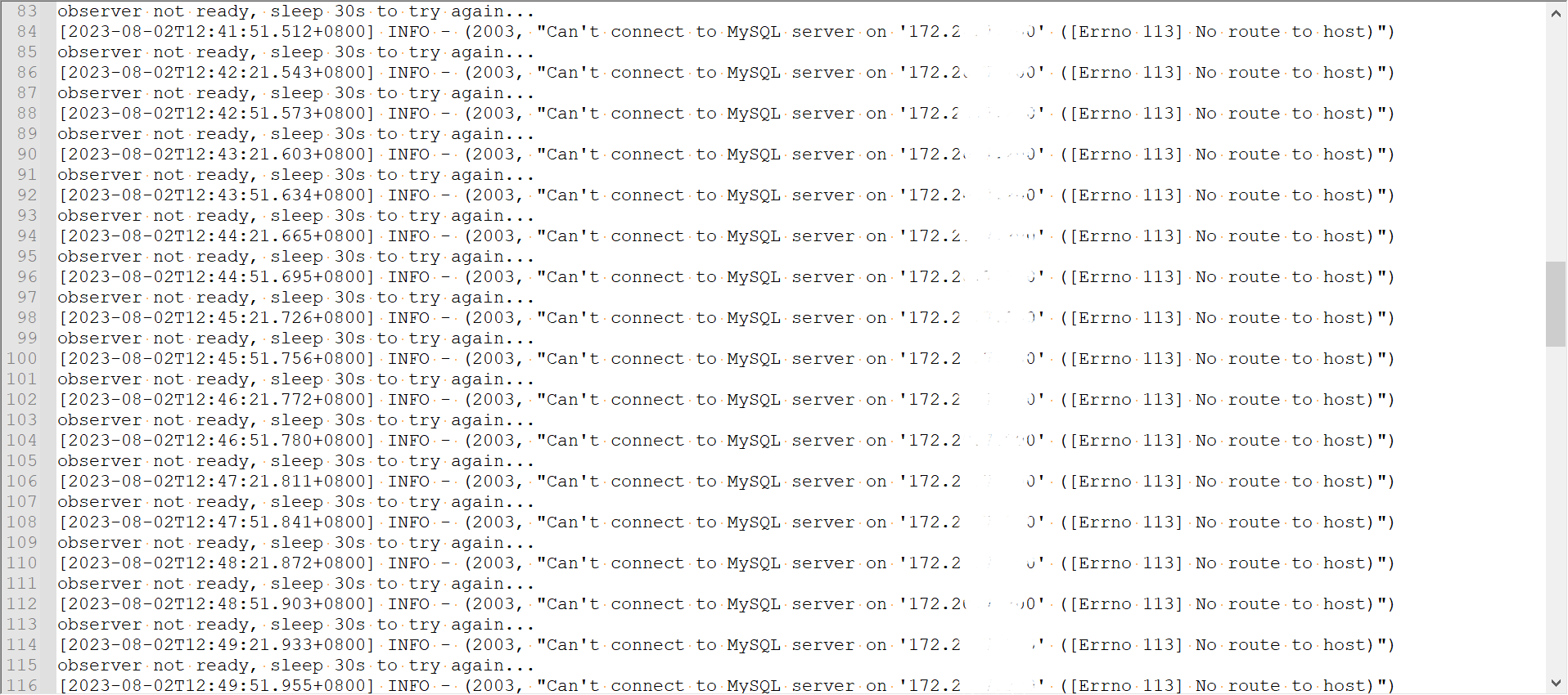 安装 MetaDB 时在 start_metadb 这一步一直超时失败-OceanBase数据库使用指南
