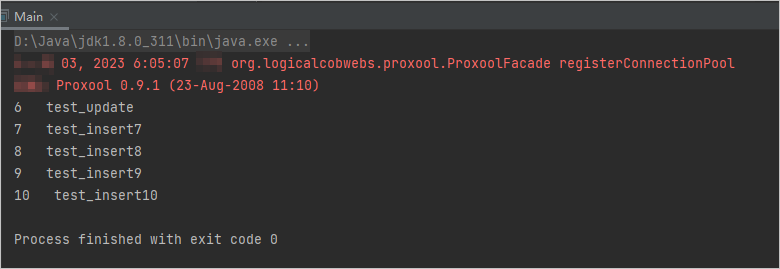 Proxool 连接池连接 OceanBase 数据库示例程序-V4.4.0-OceanBase 数据库文档-分布式数据库使用文档