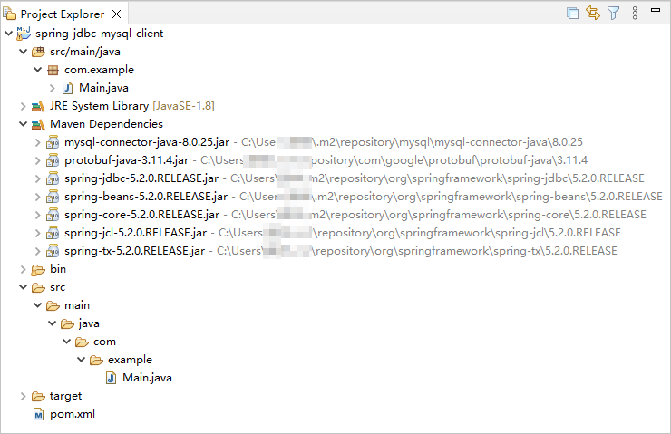 Spring JDBC 连接 OceanBase 数据库示例程序-V4.3.5-OceanBase 数据库文档-分布式数据库使用文档