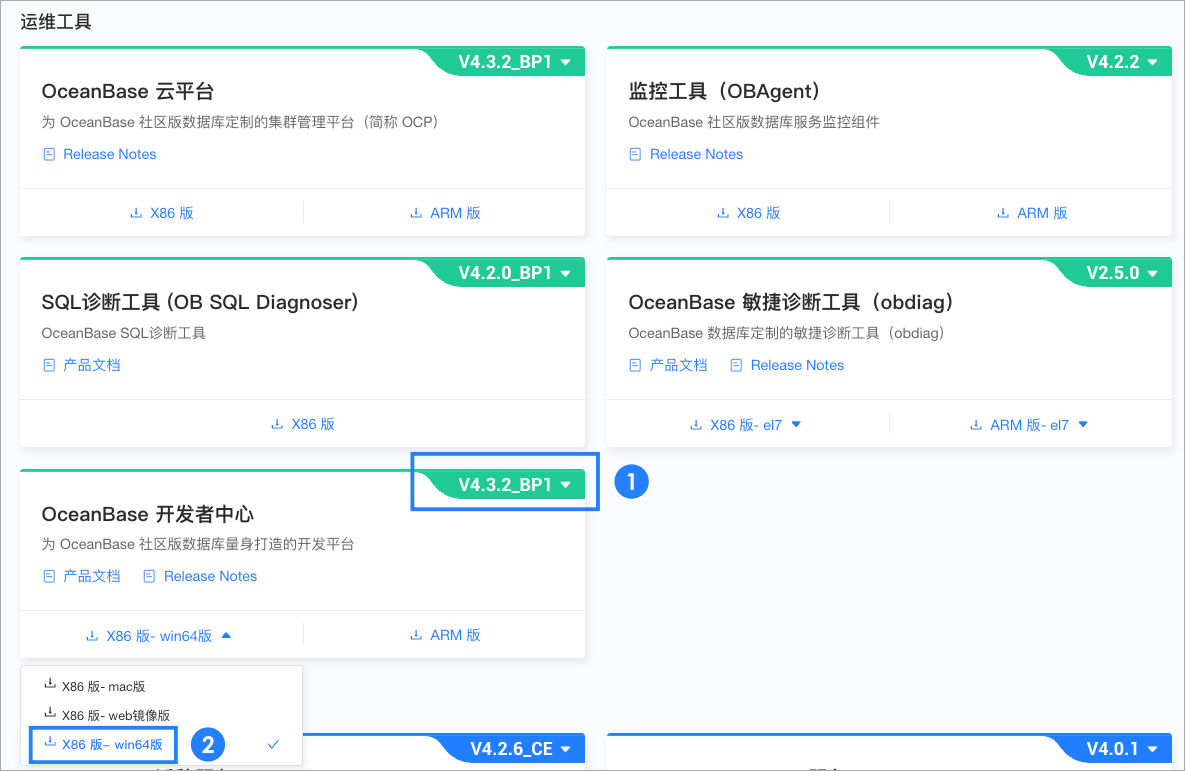 安装桌面版 ODC-OB Cloud 云数据库文档-分布式数据库使用文档